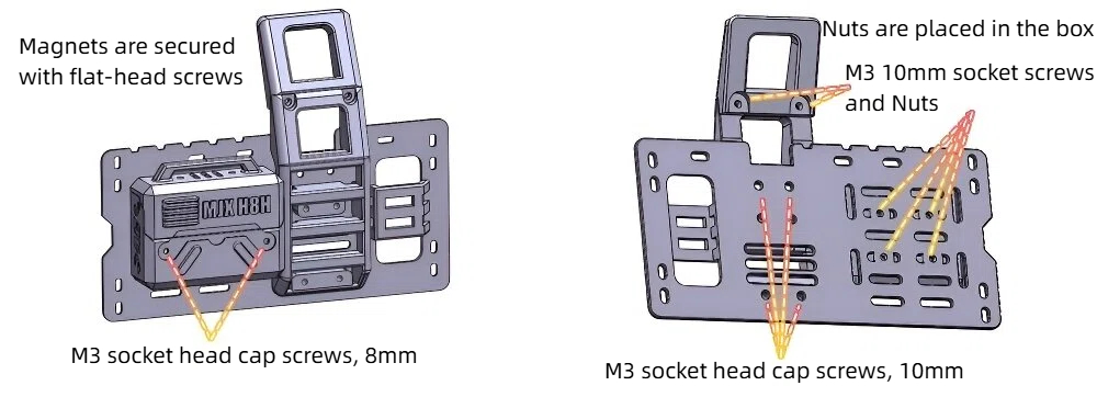 MJX Hyper Go H8H 1/8 Scale Upgrade Parts Left Side Expansion Plate